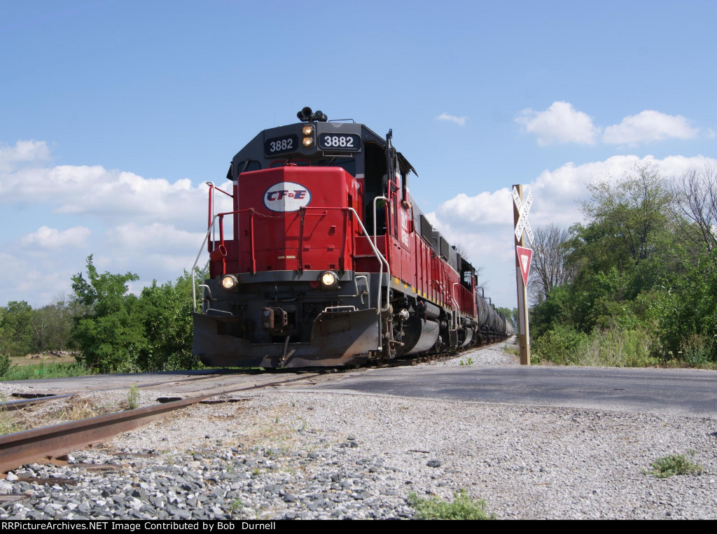 CF&E 3882 northbound from Decatur at Paulding Road